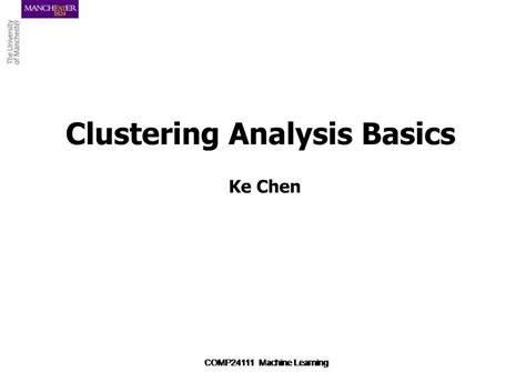 PPT Clustering Analysis Basics PowerPoint Presentation Free Download ID