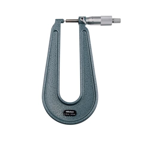 Mitutoyo 118 118 0 01mm Sheet Metal Micrometer Spherical Anvil Spindle 150mm Throat 0 25mm Dml