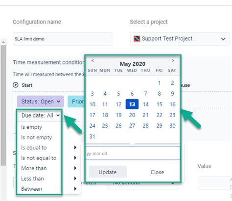 Sla Based On Due Date Field