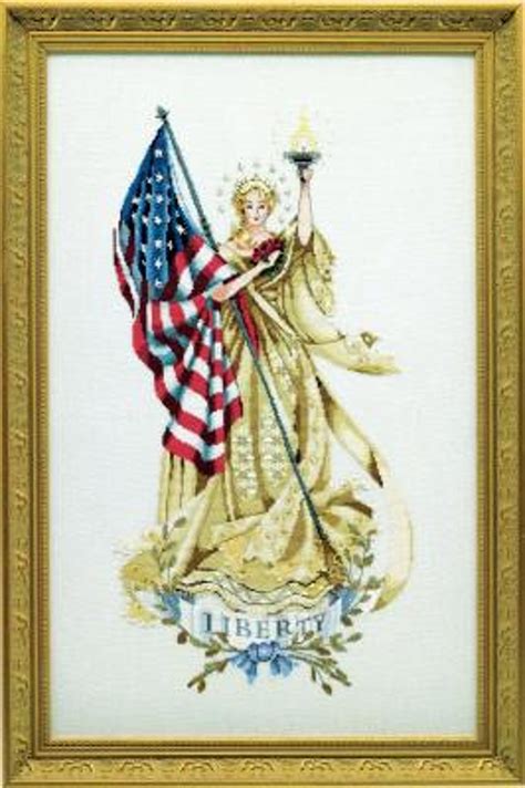 New Mirabilia Designs Lady Of The Flag Cross Stitch Pattern ~ Mirabilia Cross Stitch ~ New