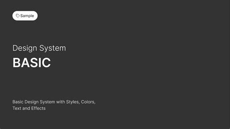 Sample Design System Basic Figma