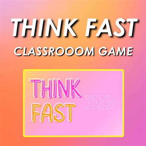 Think Fast ★ Classroom Games By Dancing With Ms B Tpt