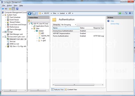 Iis 7 Iis7 Authentication Configuration For Aspnet Stack Overflow