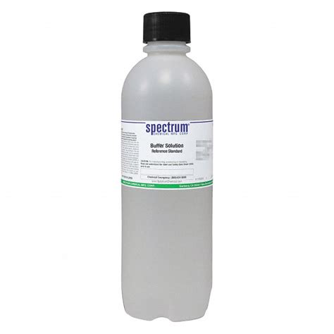 SPECTRUM Buffer Solution Plastic Bottle Lab 1 L Chemical Container Size Standards And