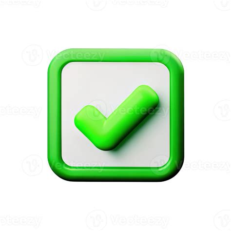 D Icon Check Mark PNG