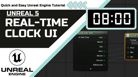 Unreal Engine 55 Display Real Time Clock In Your Game Easy Tutorial
