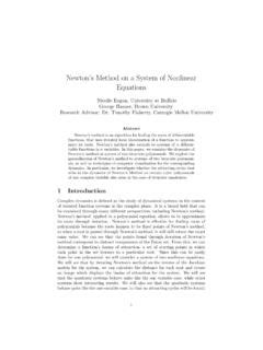 Newtons Method On A System Of Nonlinear Equations Newton S Method On A System Of Nonlinear