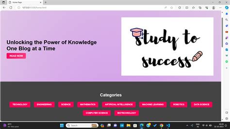 Stem Blog Website Devpost