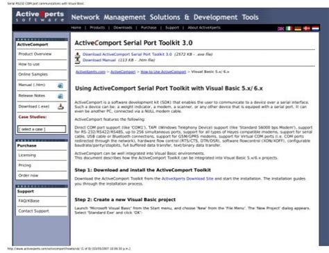 Serial Rs232 Com Port Communications With Visual Basic