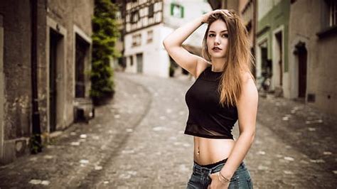 Hd Wallpaper Bare Midriff Crop Top Belly Belly Button Innie Navel Wallpaper Flare