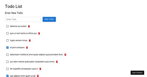 React Codesandbox