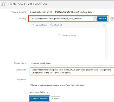 Transfer Data To Partek Flow Server Using Globus Getting Started With