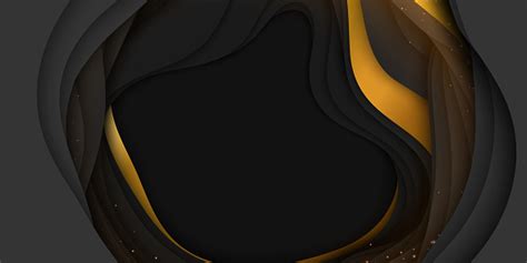 종이와 벡터 3d 추상 배경 잘라 모양 골드와 반짝 화려한 어두운 조각 예술입니다 종이 공예 영양 캐년 풍경 비즈니스 프레 젠 테이 션 전단지에 대 한 최소한의 디자인입니다