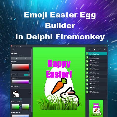 Free Emoji Easter Egg Builder Built In Delphi Firemonkey For Android