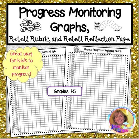 Progress Monitoring Graphs Retell Rubric And Retell Reflection Page First Grade Lessons