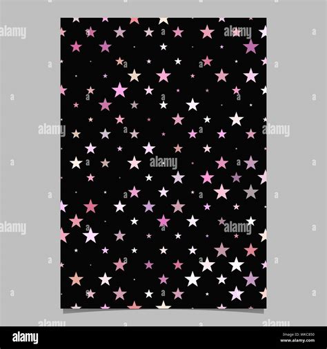 Pentagram Star Pattern Brochure Template Vector Document Background Stock Vector Image And Art