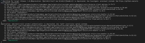 Deprecation Warning With Github Publisher · Issue 1605 · Electron