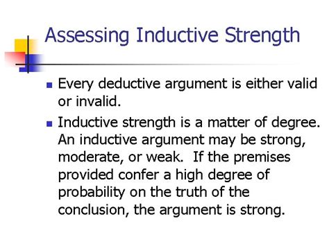Evaluating Inductive Reasoning N N A Valid Deductive