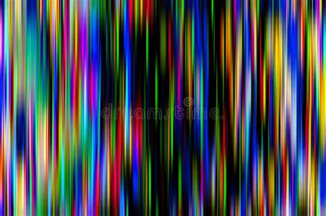 Dark Colorful Color Program Glitch With Straight Lines And With Bright Light Stock Image Image