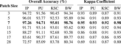 Comparative Analysis Of Different Patch Size On Clas Sification
