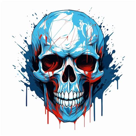 Premium Vector Frozen Skull