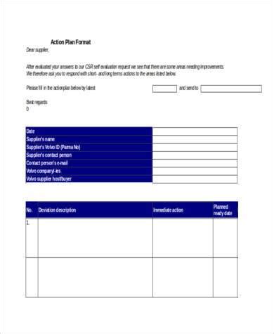FREE Sample Free Action Forms In MS Excel PDF MS Word