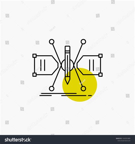Architect Constructing Grid Sketch Structure Line Stock Vector Royalty Free 1242931885
