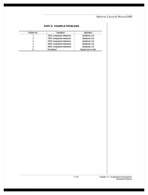 Solution Unsignalized Intersections Hcm 2000 Sample Computations