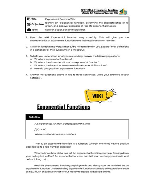 Exponential Function Wiki Pdf Exponential Function Asymptote
