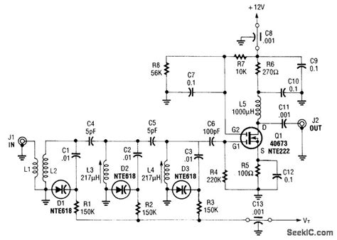 Varactor Tuned Preselector Basic Circuit Circuit Diagram