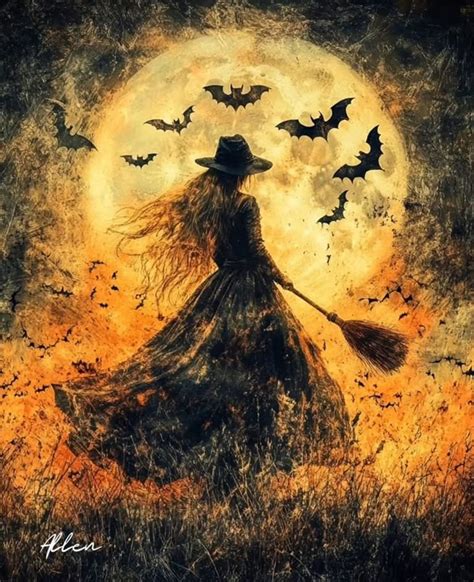 Pin By Meg Elizabeth On Witch Halloween Painting Halloween