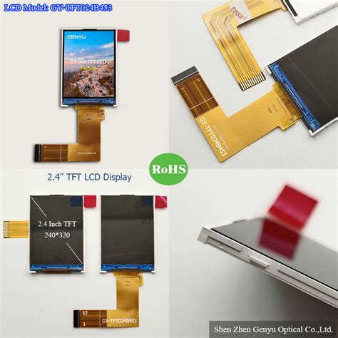 2 4 Inch 240 320 TFT LCD SPI Interface ILI9340X Drive TFT Display For HVAC Shen Zhen Genyu