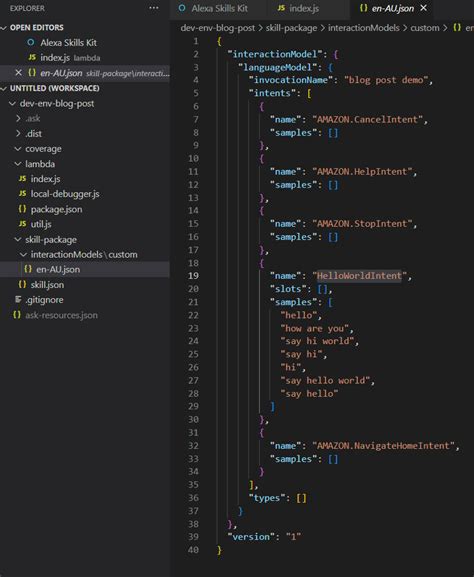 Getting Started With Alexa Setting Up A Development Environment For Your Alexa Skill