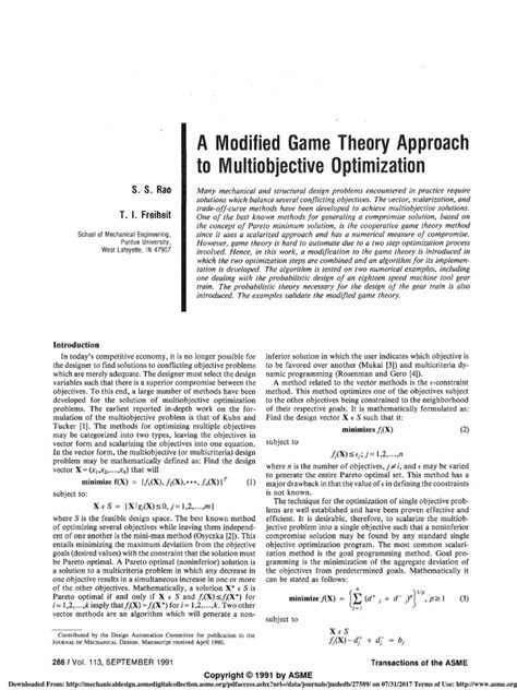 Multiobjective Optimization Pdf Mathematical Optimization Gear