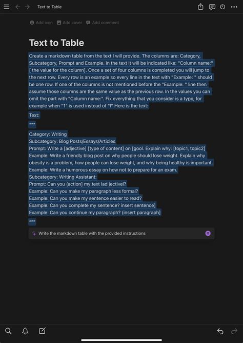 Wanted To Share How I Use Notion Ai Much Like Chatgpt Write Long Form Prompts Inside The Note
