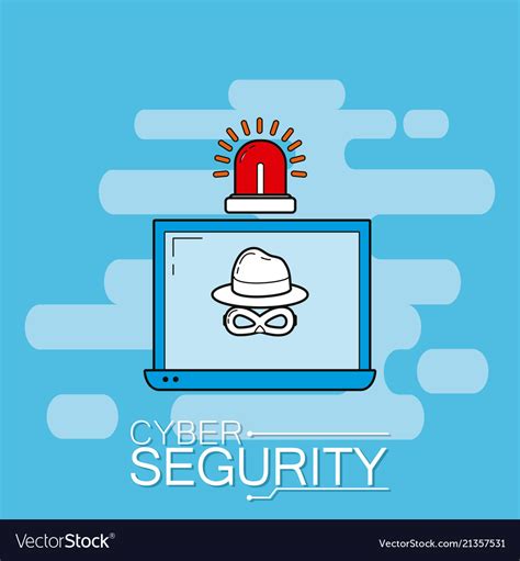 Cyber Security Emblem Royalty Free Vector Image