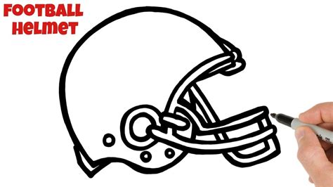 Football Helmet Drawings Step By Step At Madison Flannery Blog
