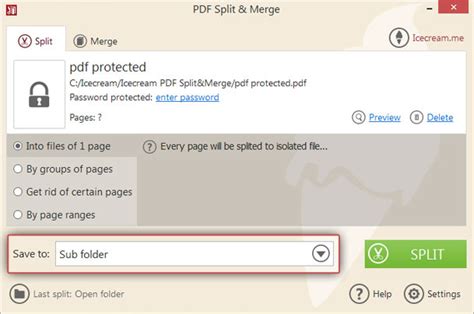 how to split pdf into single pages icecream apps