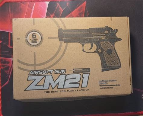 Игрушечный металлический пистолет с пульками Airsoft Gun ZM21: 539 грн ...