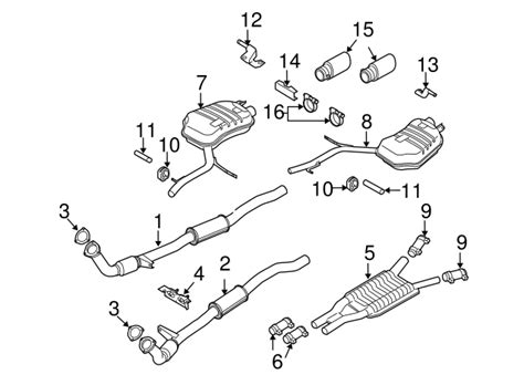 2007 2010 Audi A8 Quattro Front Pipe 4e4 253 350 Audi Usa Parts