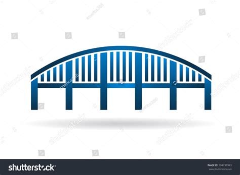 Arch Bridge Structure Image Vector Icon Stock Vector Royalty Free 194731943 Shutterstock