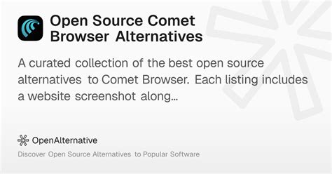 3 Best Open Source Comet Browser Alternatives 2025