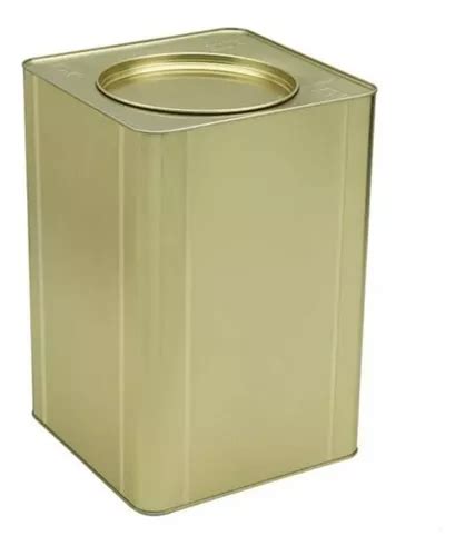 Lata Vazia De Metal 18l Retangular C Tampa P Banha Tinta Parcelamento