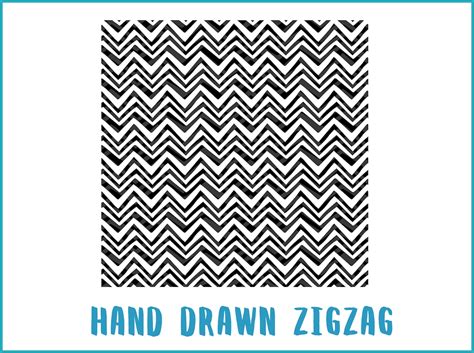 Hand Drawn Zig Zag Pattern DOWNLOAD SVG Geometric Pattern Etsy