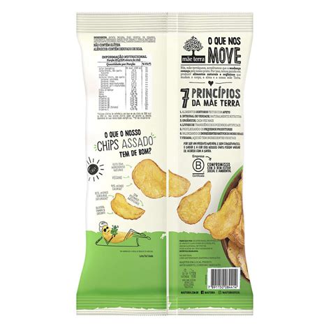 Chips De Batata Sour Cream Mãe Terra Pacote 70g Zona Sul