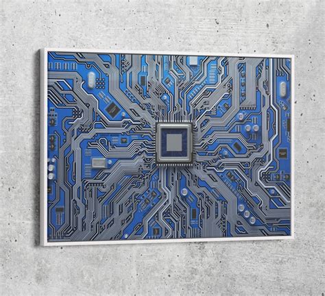 Cpu Wall Art Computer Motherboard Cpu Circuit Board System Chip With Core Processor 611339 600x