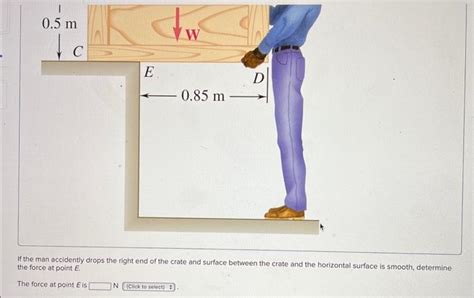Solved A Crate Of Mass 98kg Is Held In The Position Shown
