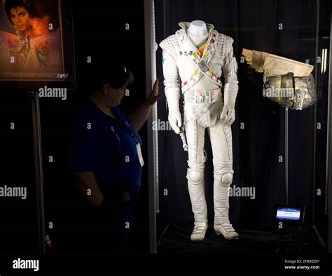 File A Costume Worn By Michael Jackson In Movie Captain Eo Is Shown
