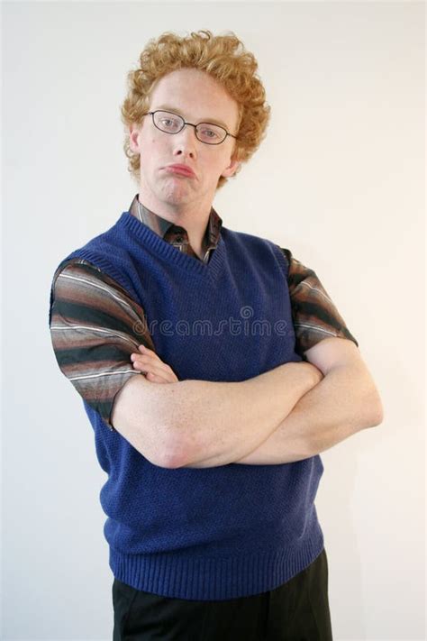 Nerd Giving Energetic Thumbs Up Stock Photo Image Of Thumb Glad 6804858