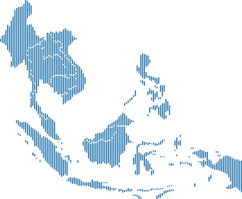 Simplicity Modern Abstract Geometry South East Asia Or Asean Map 14429753 Png